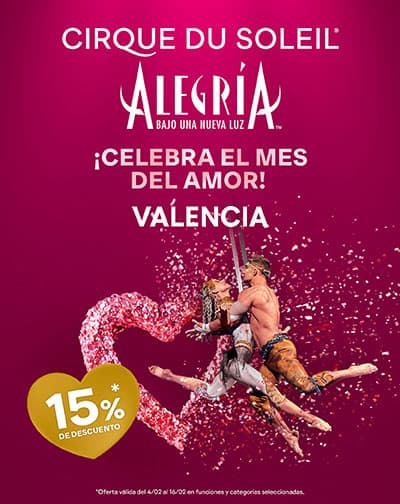 Consigue tus entradas para Cirque Du Soleil - Alegría en Valencia